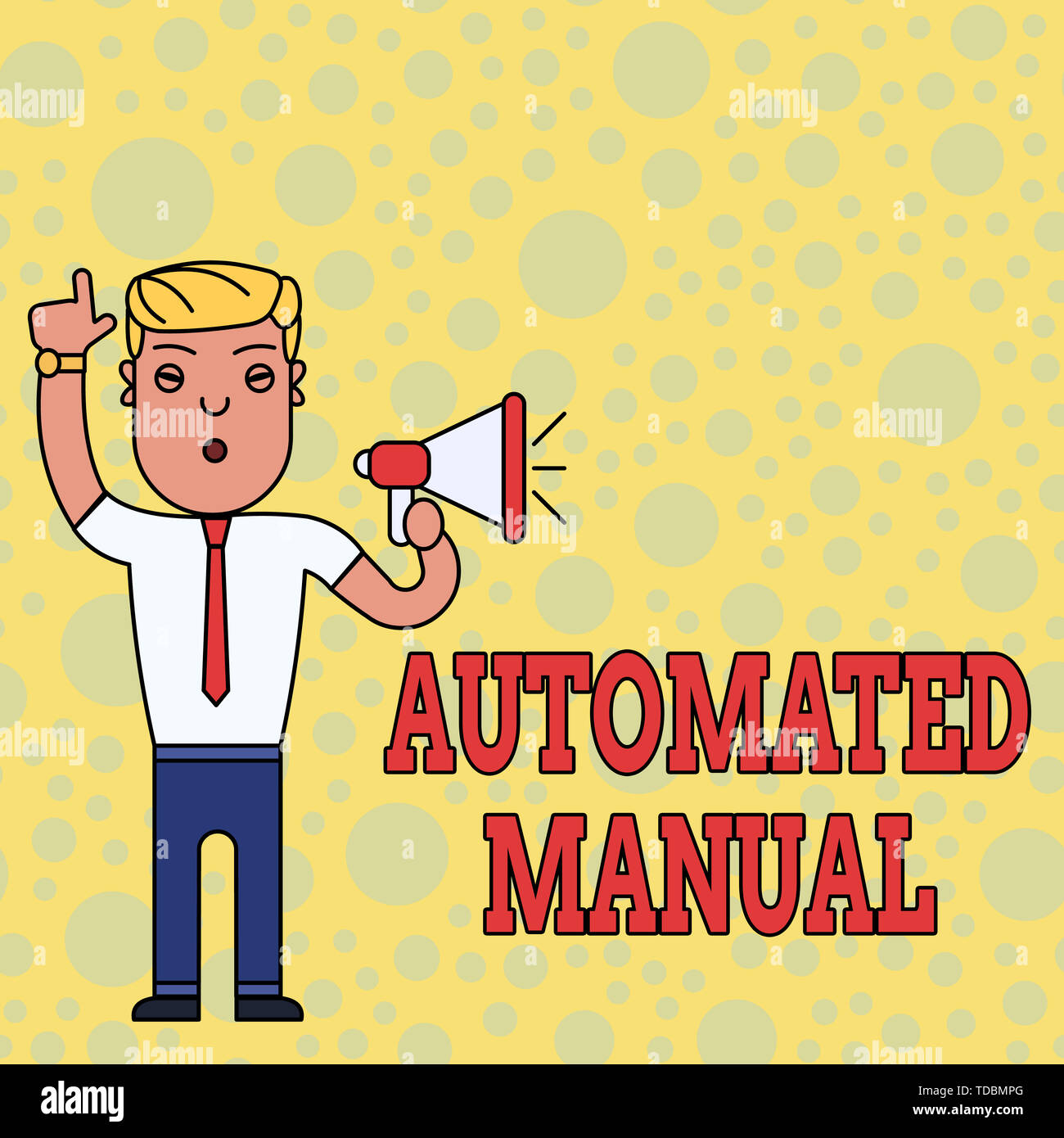 Writing note showing Automated Manual. Business concept for as trigger ...