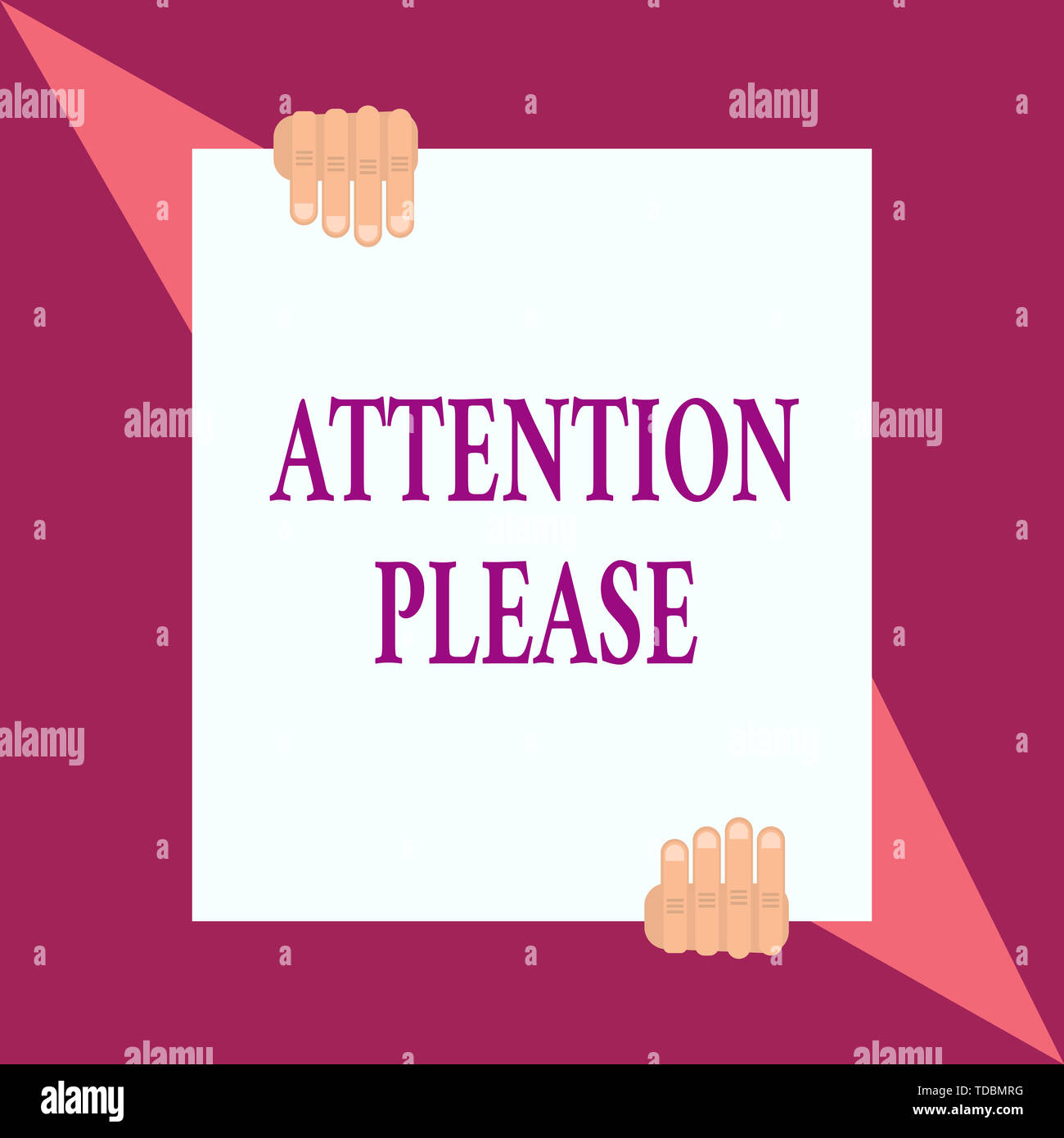 Conceptual hand writing showing Attention Please. Concept meaning ...