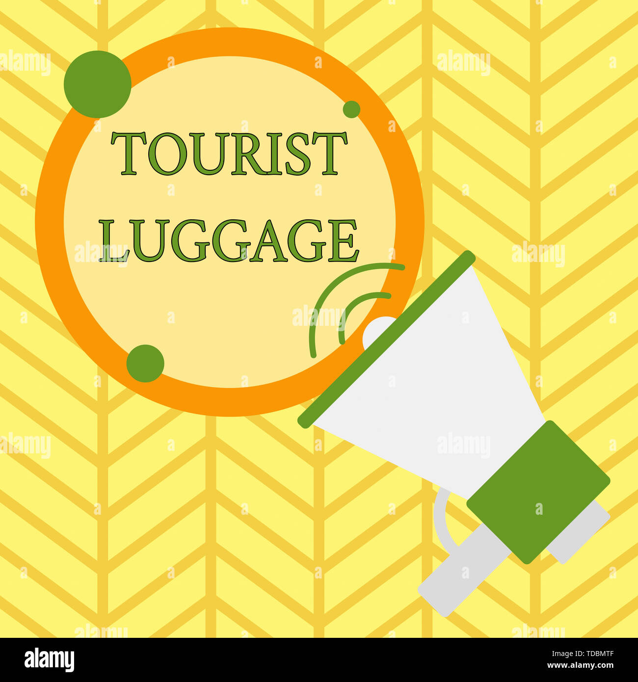 Handwriting text writing Tourist Luggage. Conceptual photo big bag that ...