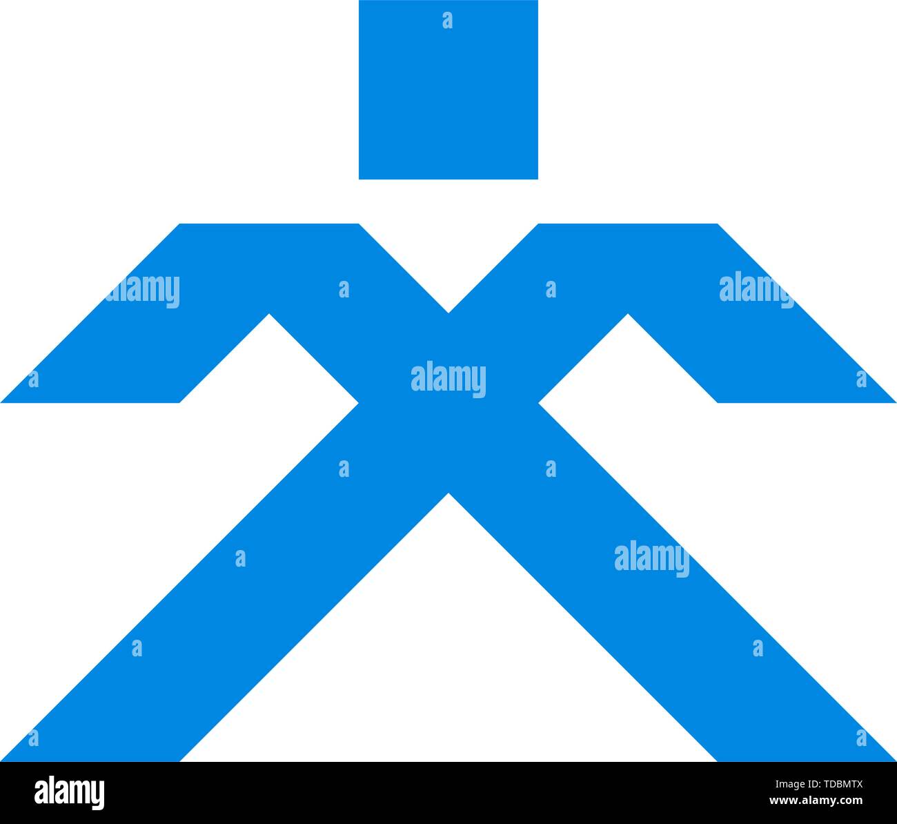 Human in flat style. Vector illustration on white background Stock ...