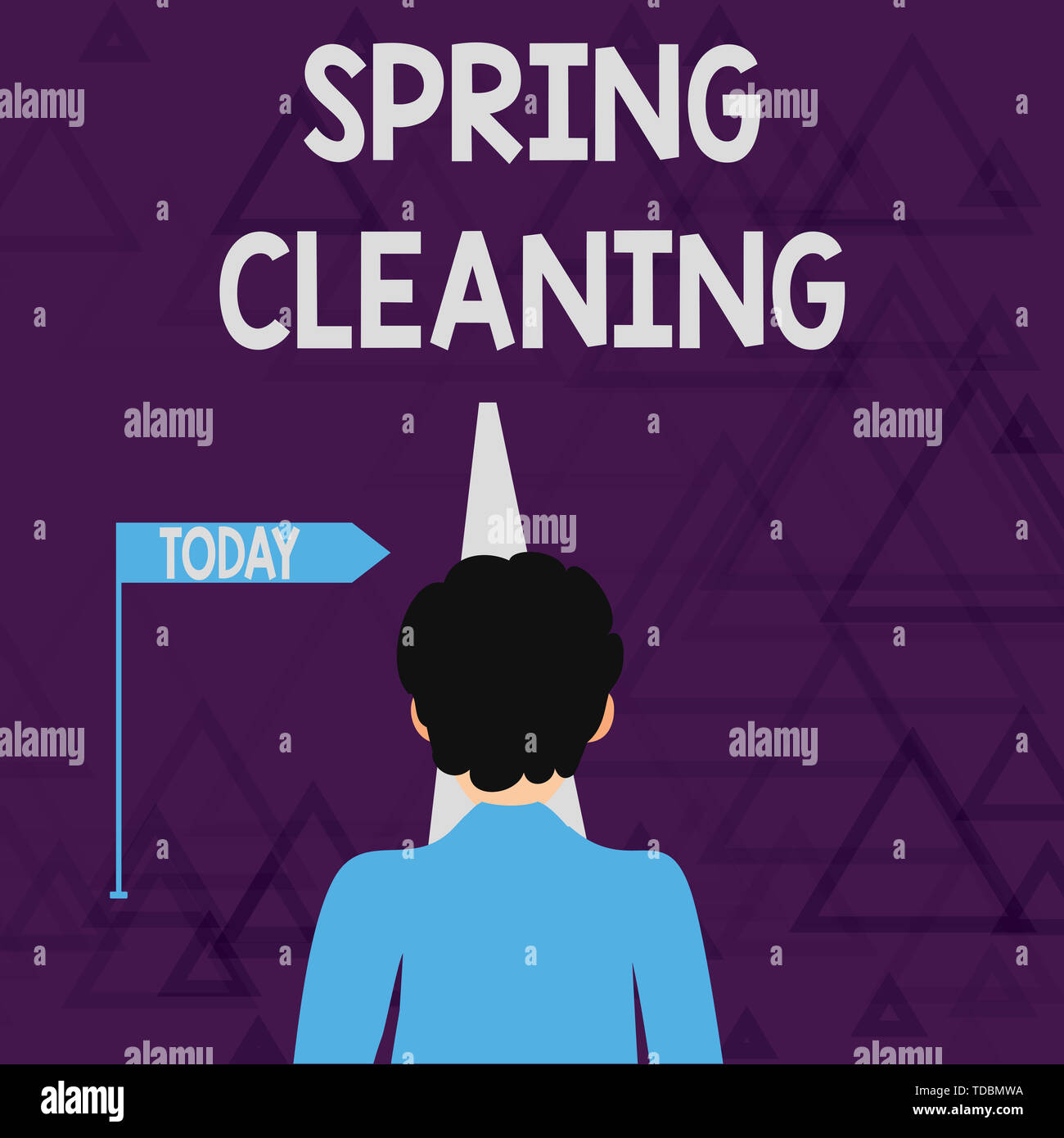 Writing note showing Spring Cleaning. Business concept for practice of ...