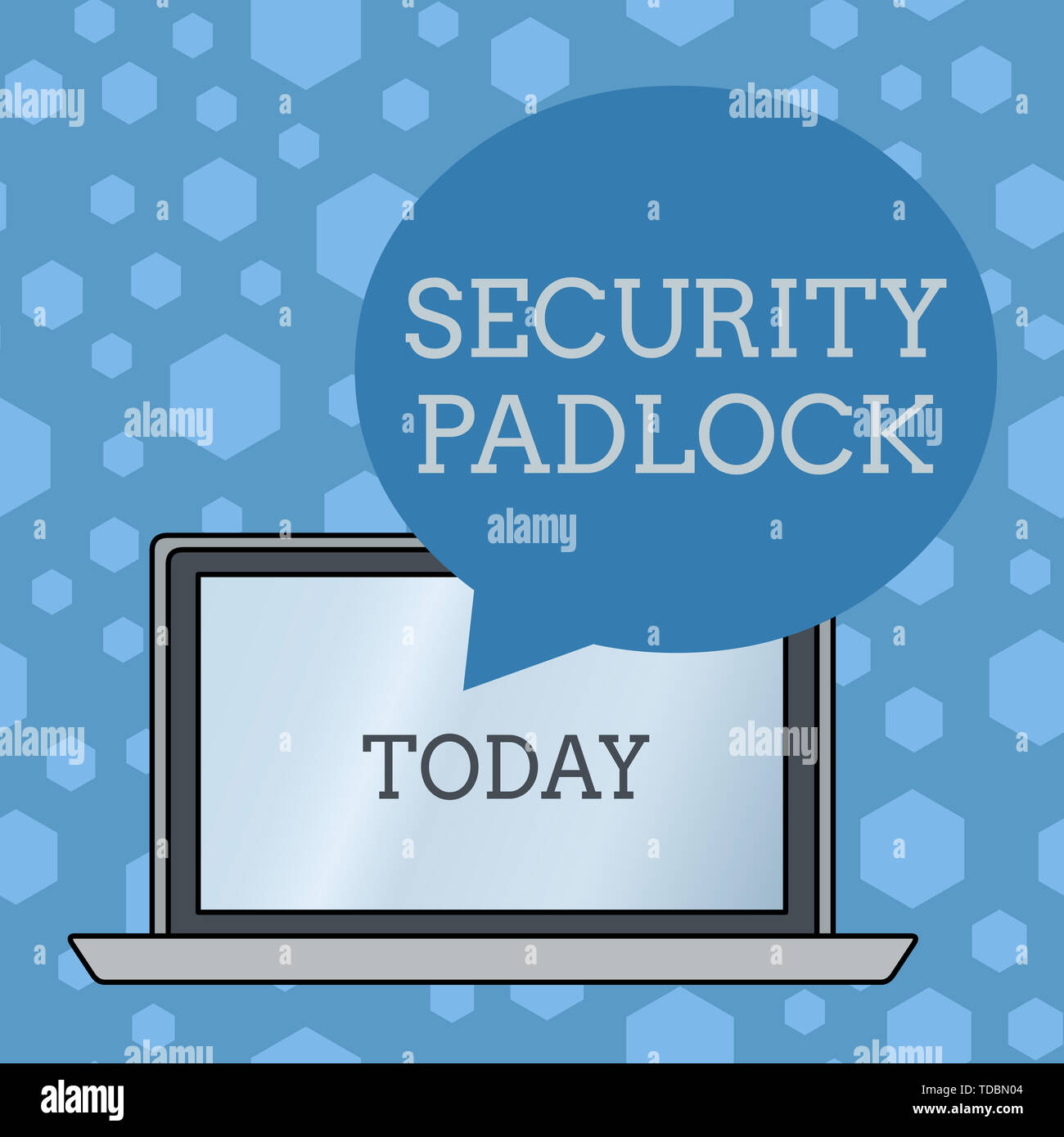 Word writing text Security Padlock. Business photo showcasing hardened ...