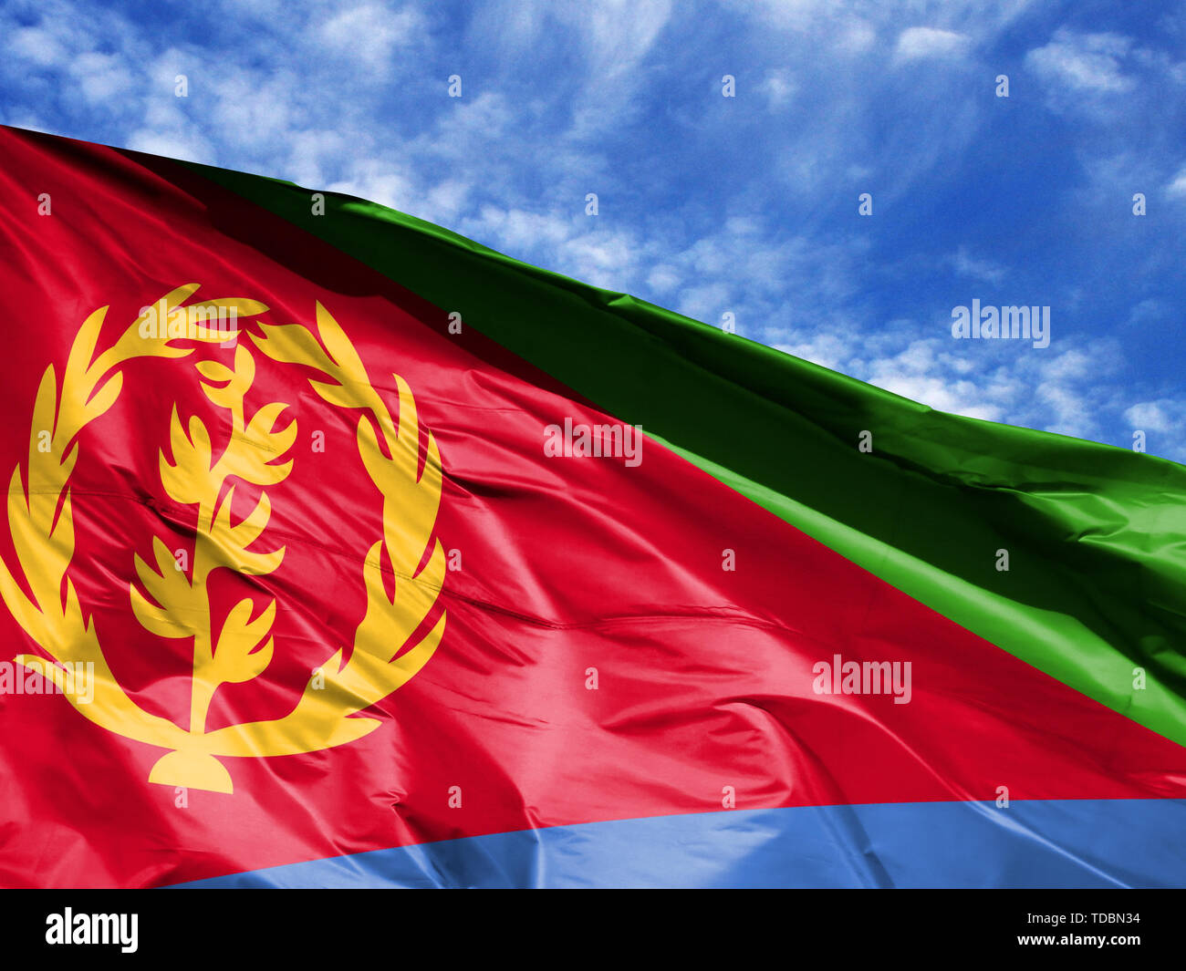 Eritrea flag mast hi-res stock photography and images - Alamy