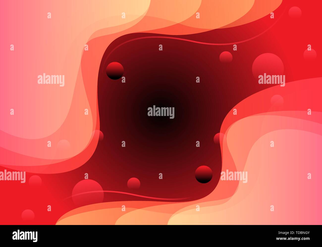 Abstract red soft curve bubble sweet design modern background vector ...