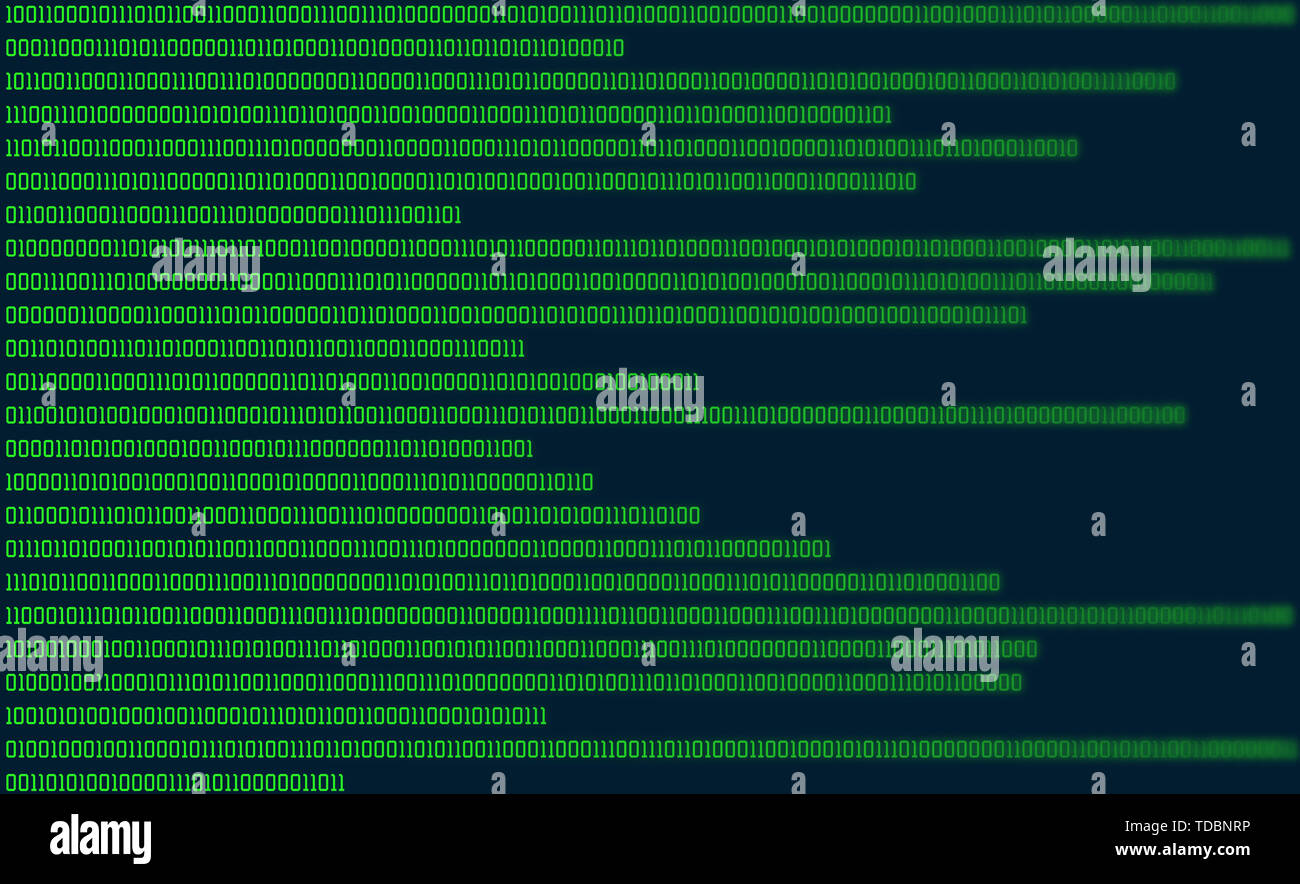 Digital Matrix Background Of Binary Code Data Flow In The Digital Age Binary Code Network
