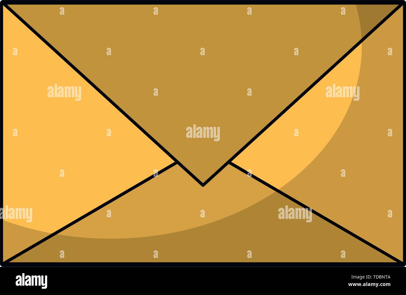 Email envelope letter symbol isolated Stock Vector Image & Art - Alamy