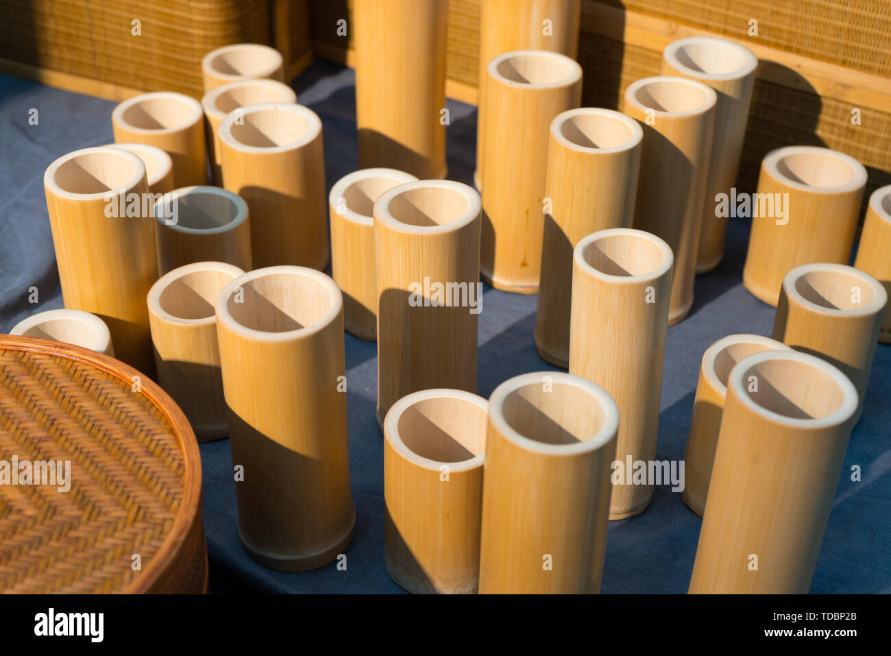 Bamboo tubes hi-res stock photography and images - Alamy