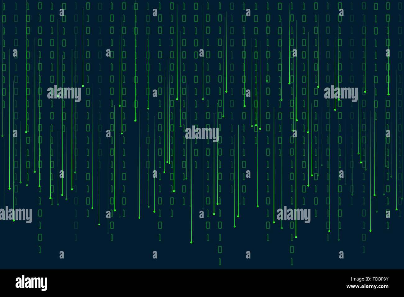 Digital matrix background for binary codes 0 and 1 Stock Photo - Alamy