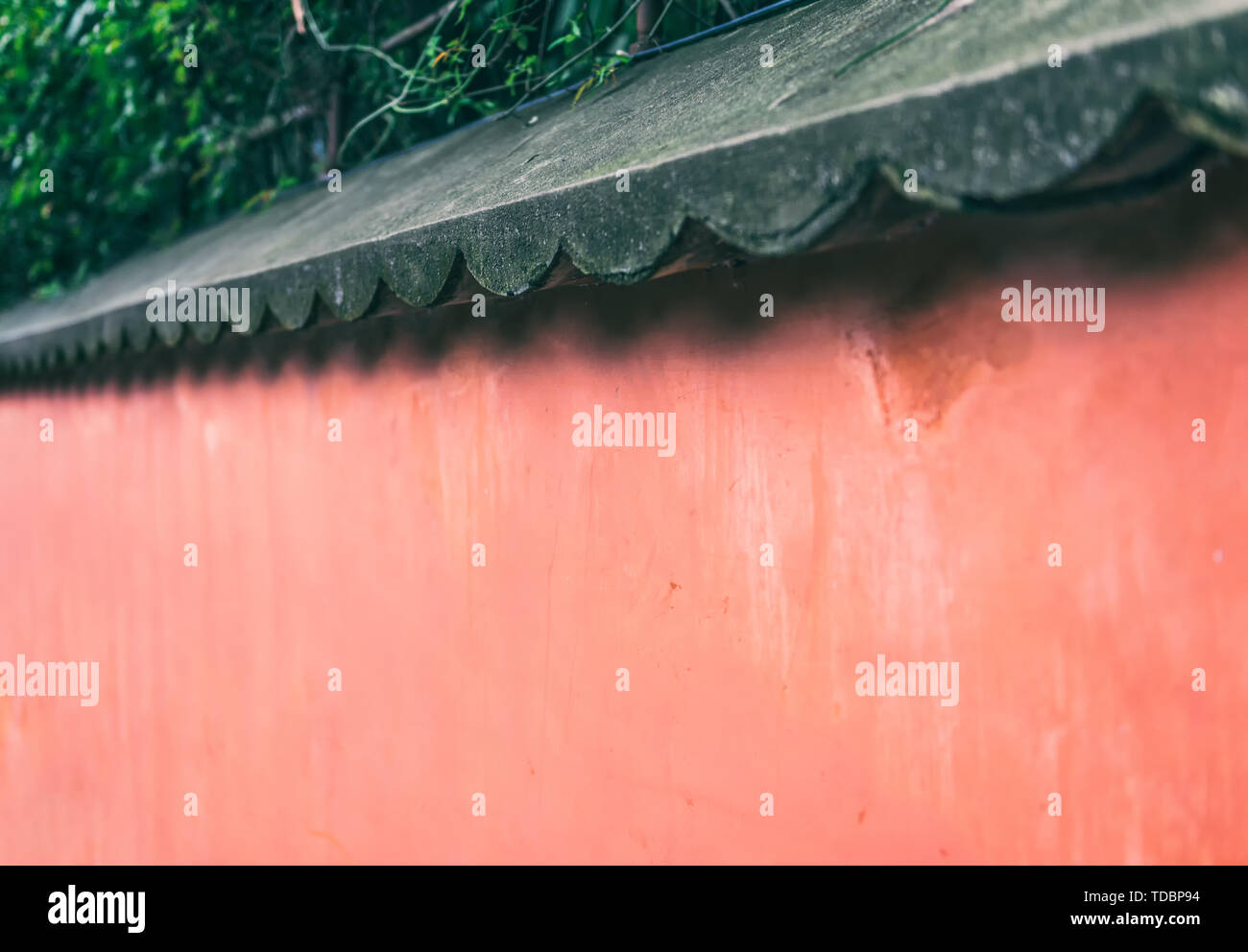 Chengdu Du Fu cottage flower path red wall green bamboo Stock Photo - Alamy