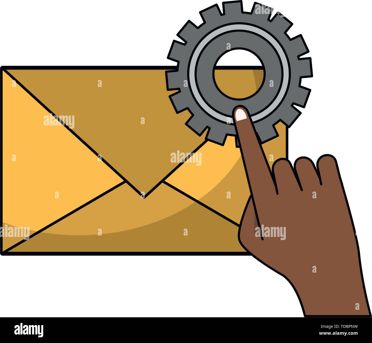 Email technical support symbols isolated Stock Vector Image & Art - Alamy