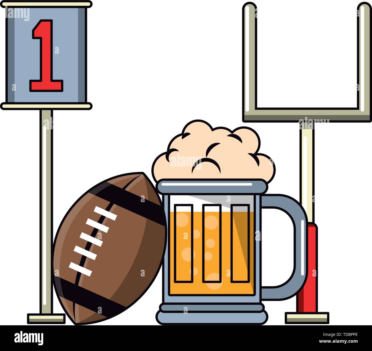 American football sport game cartoons Stock Vector Image & Art - Alamy