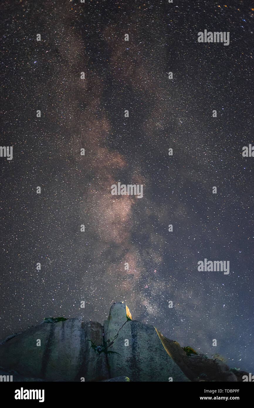 Dongji Island Galaxy Stock Photo - Alamy