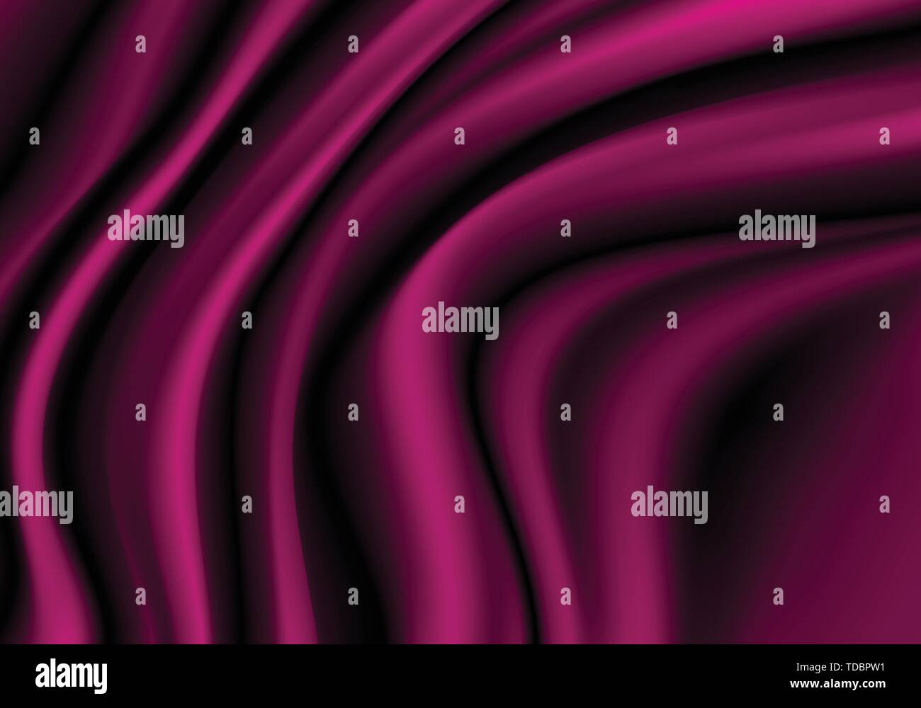 Dark pink fabric satin wave background texture vector illustration ...