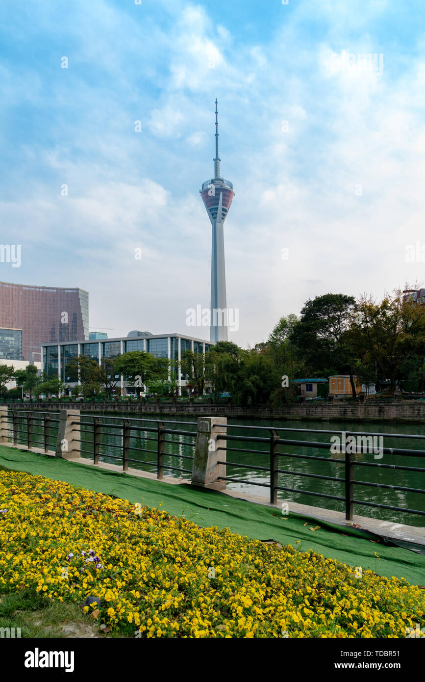 Chengdu 339 TV Tower Stock Photo - Alamy