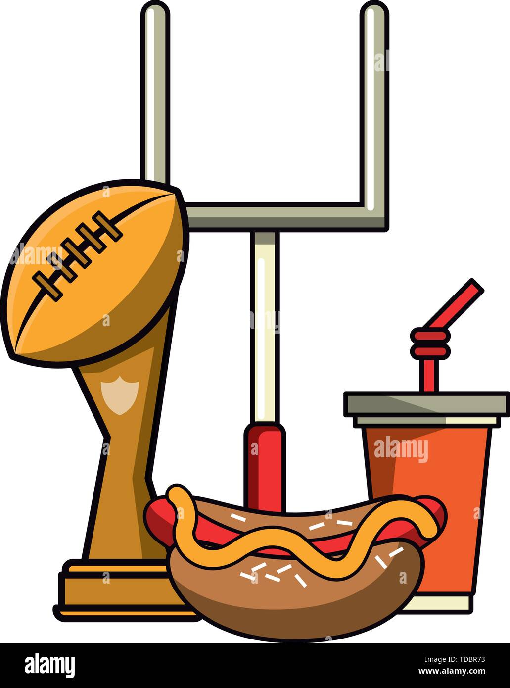American football sport game cartoons Stock Vector Image & Art - Alamy