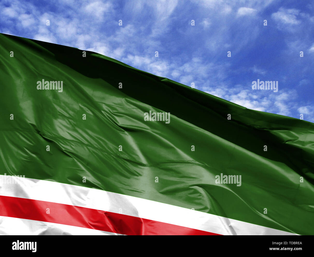 Chechen republic waving flag hi-res stock photography and images - Alamy