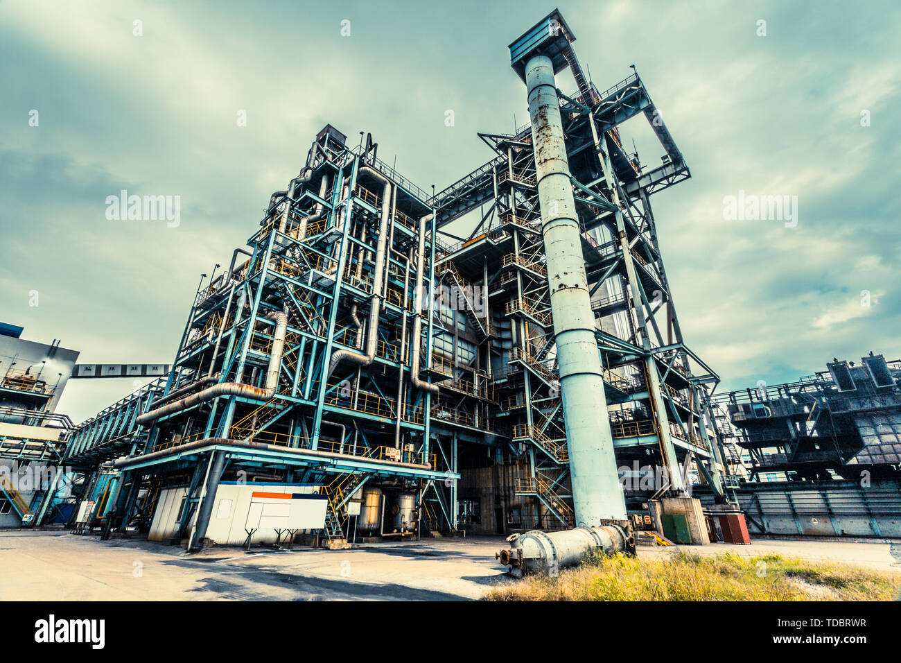 overall view of steel factory Stock Photo - Alamy