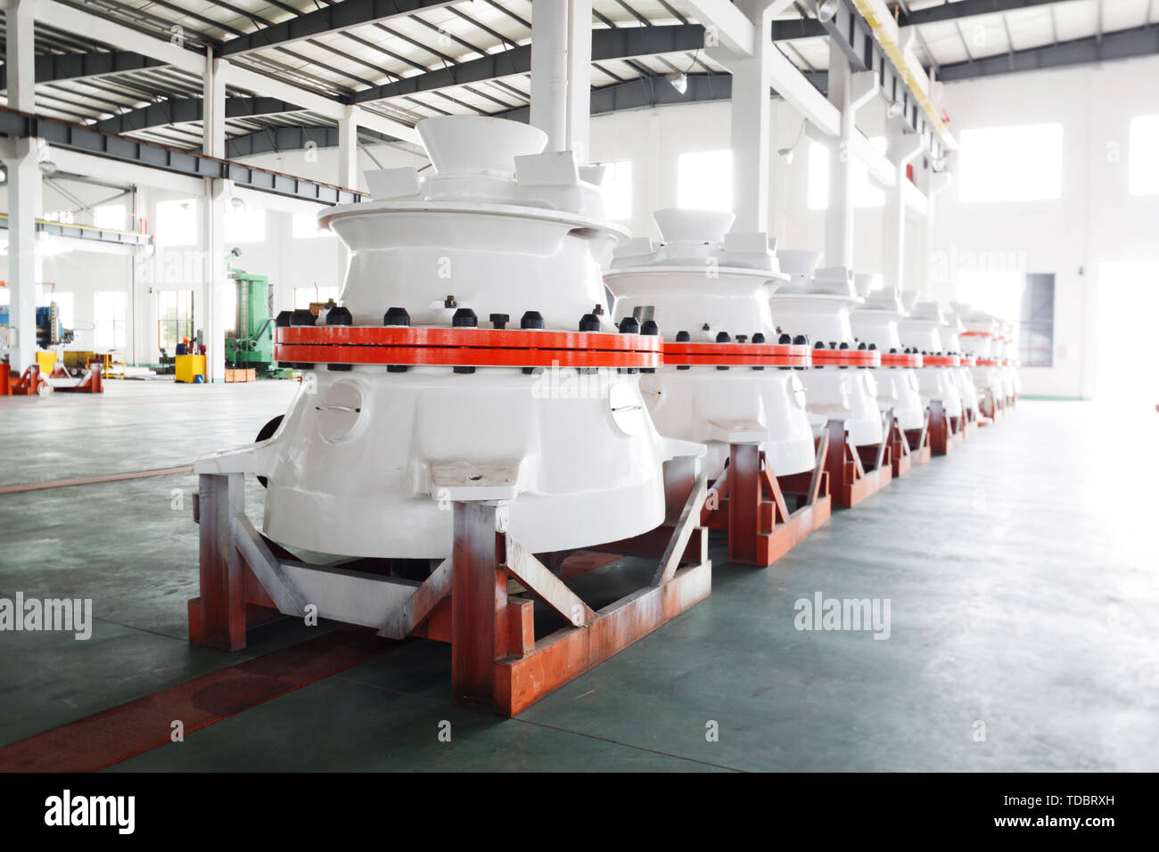 Modern mechanism factory interior Stock Photo - Alamy