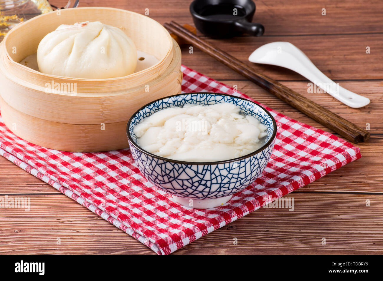 Bean curd brain a famous traditional snack, also known as bean curd ...