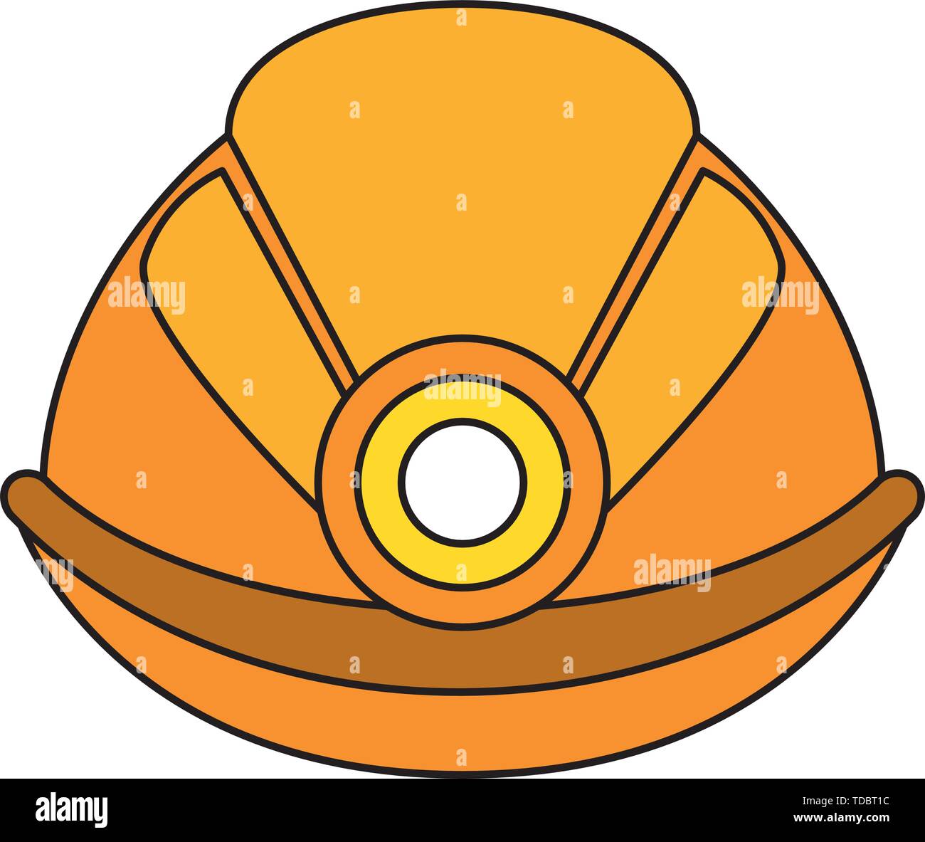 Worker helmet with light symbol Stock Vector Image & Art - Alamy