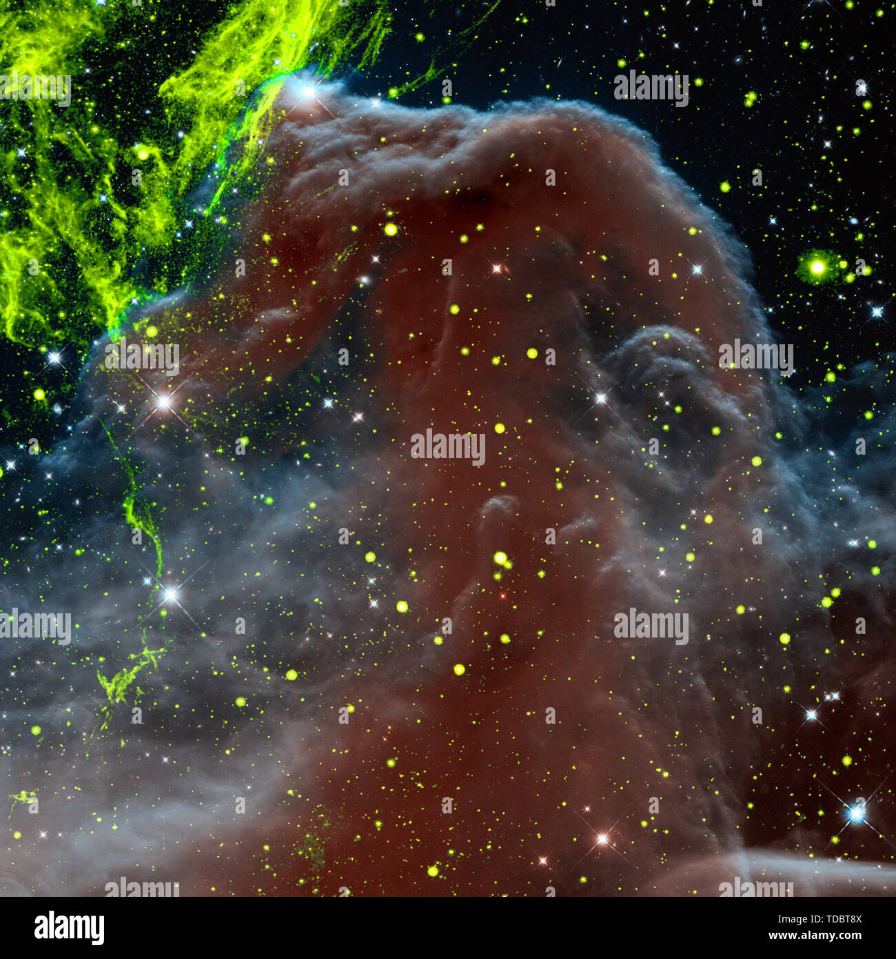 Nebula in outer space. Gas and dust clouds. Elements of this image ...