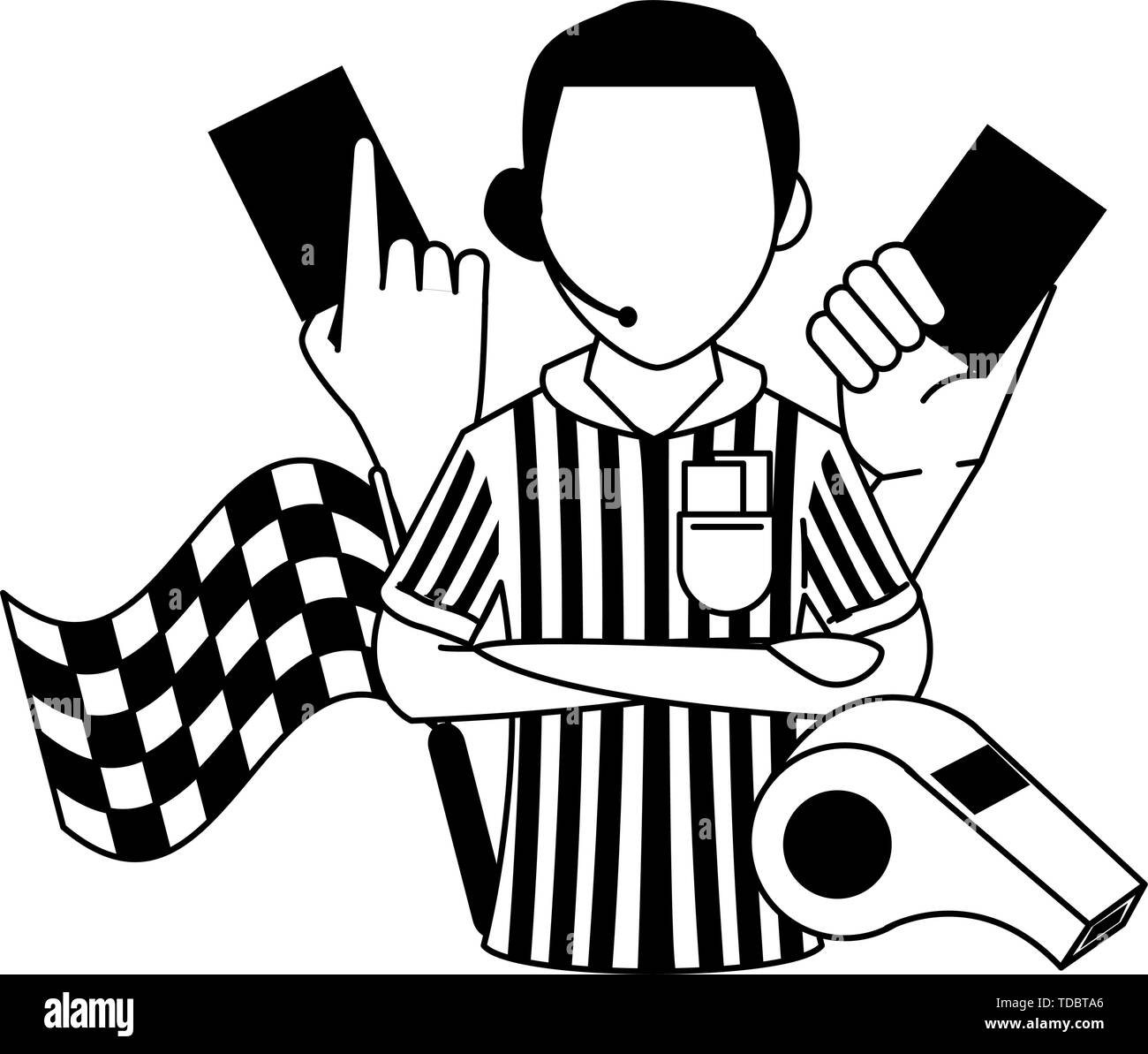 Cartoon whistle Black and White Stock Photos & Images - Alamy