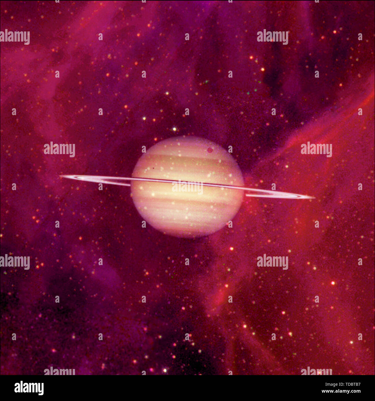 Saturn. Incredibly beautiful planets, galaxies, dark and cold beauty of ...