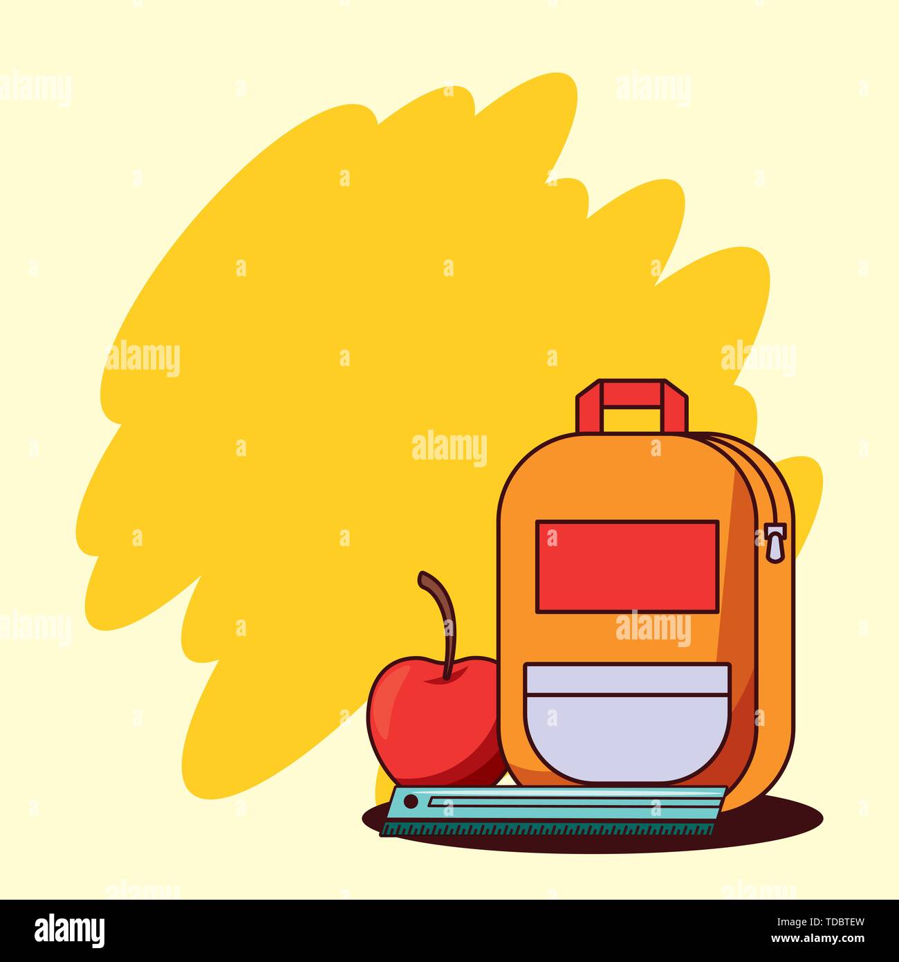 Back to school blank card Stock Vector Image & Art - Alamy