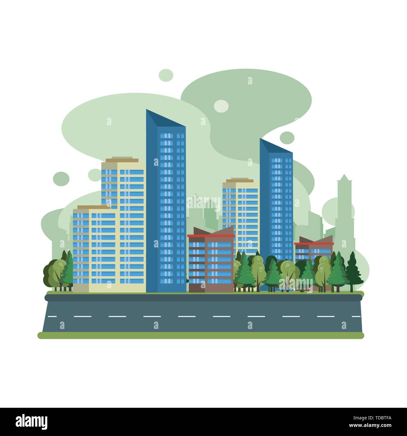 Urbanization view Stock Vector Images - Alamy
