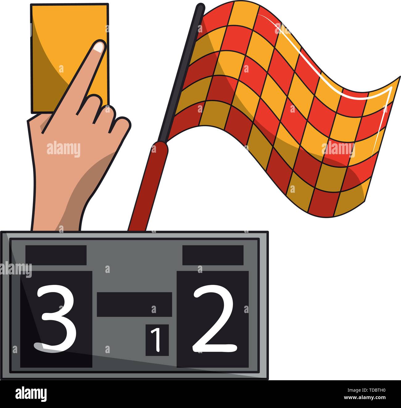 Soccer referee card sport cartoons Stock Vector Image & Art - Alamy