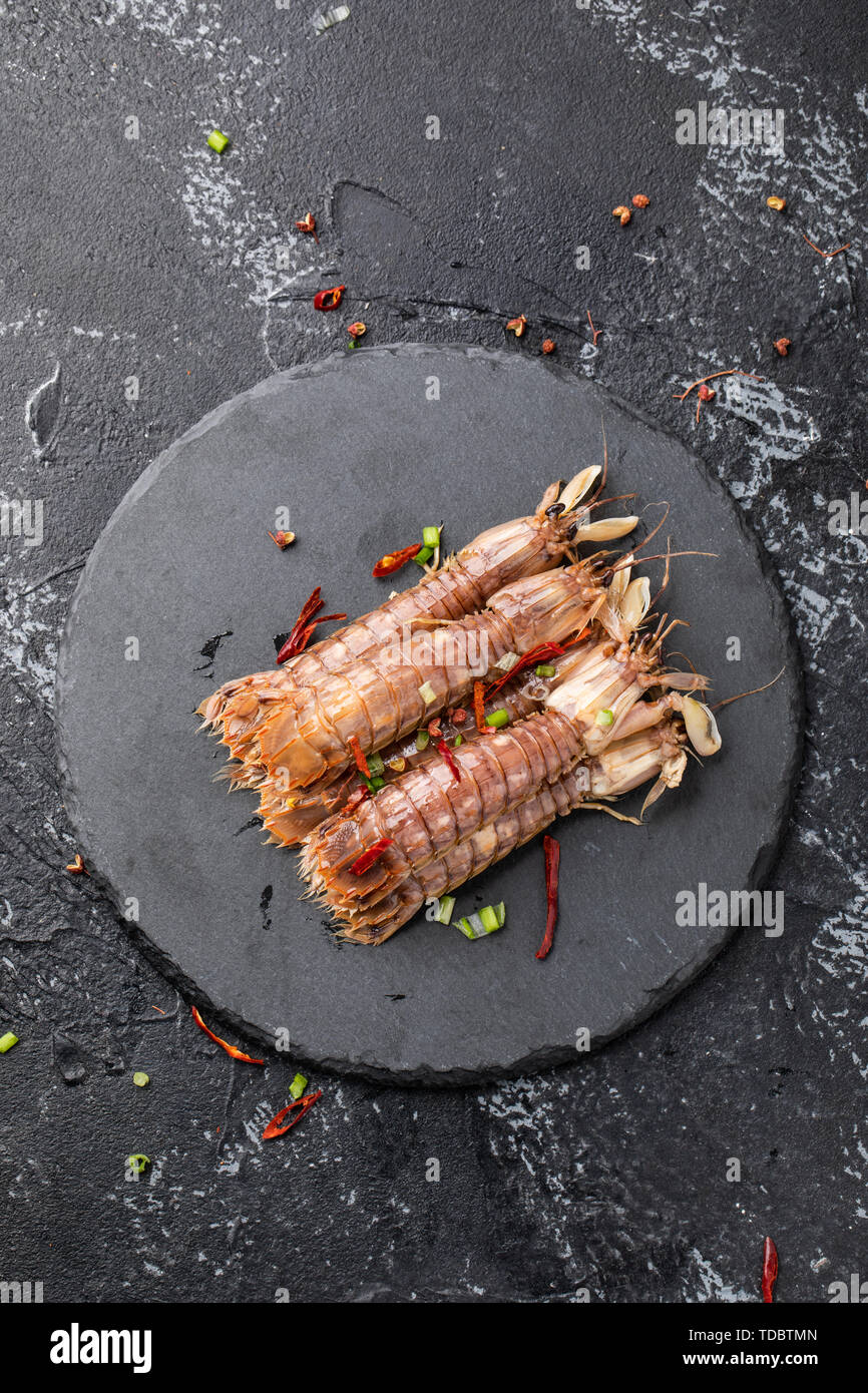 Spicy Pippi Shrimp Stock Photo - Alamy