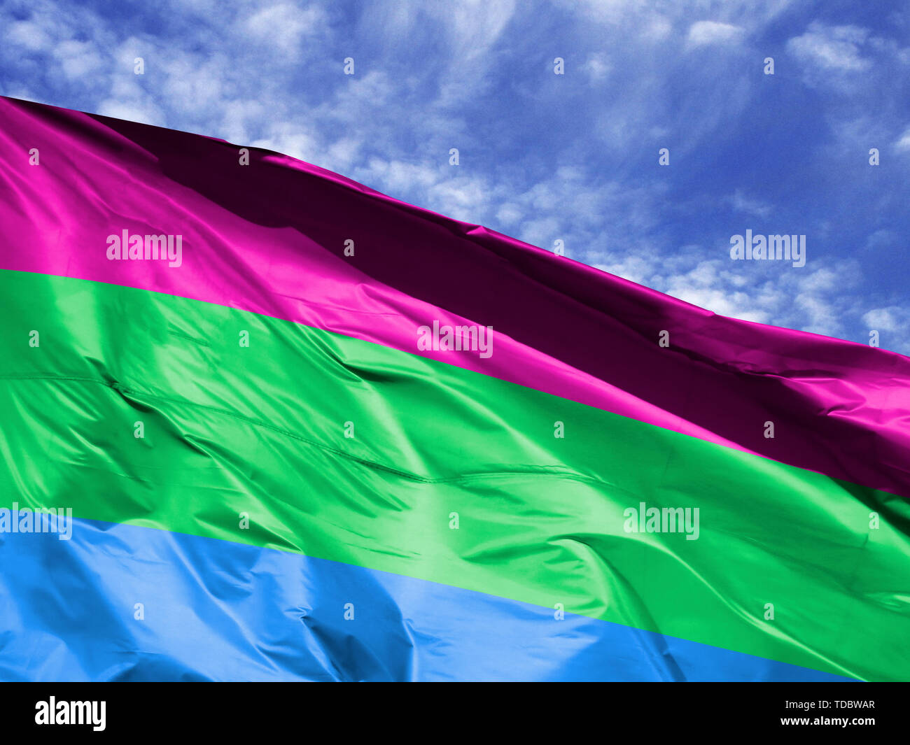 Polysexuality pride flag hi-res stock photography and images - Alamy