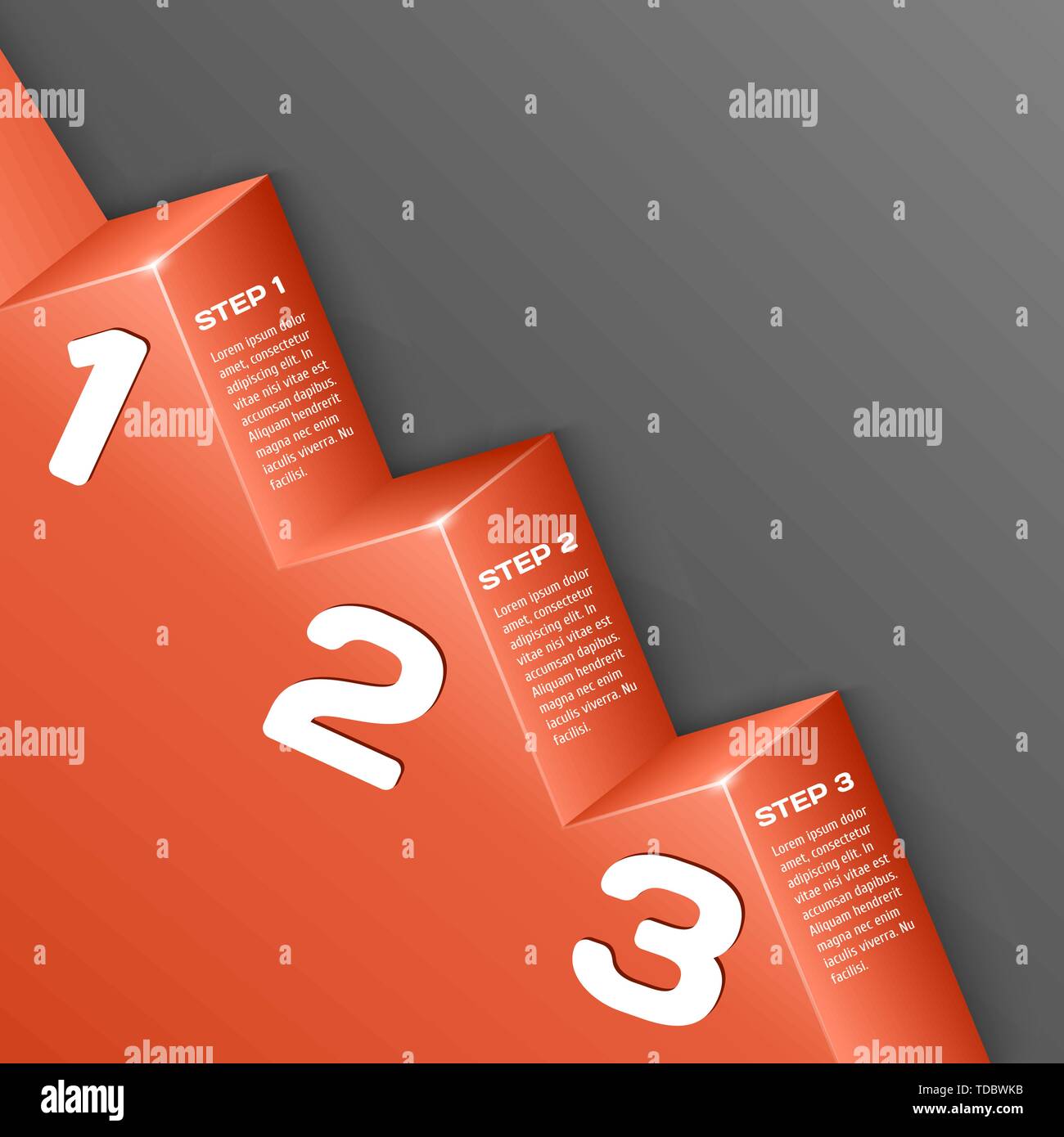 Abstract 3d numbers background. Vector illustration for your design ...