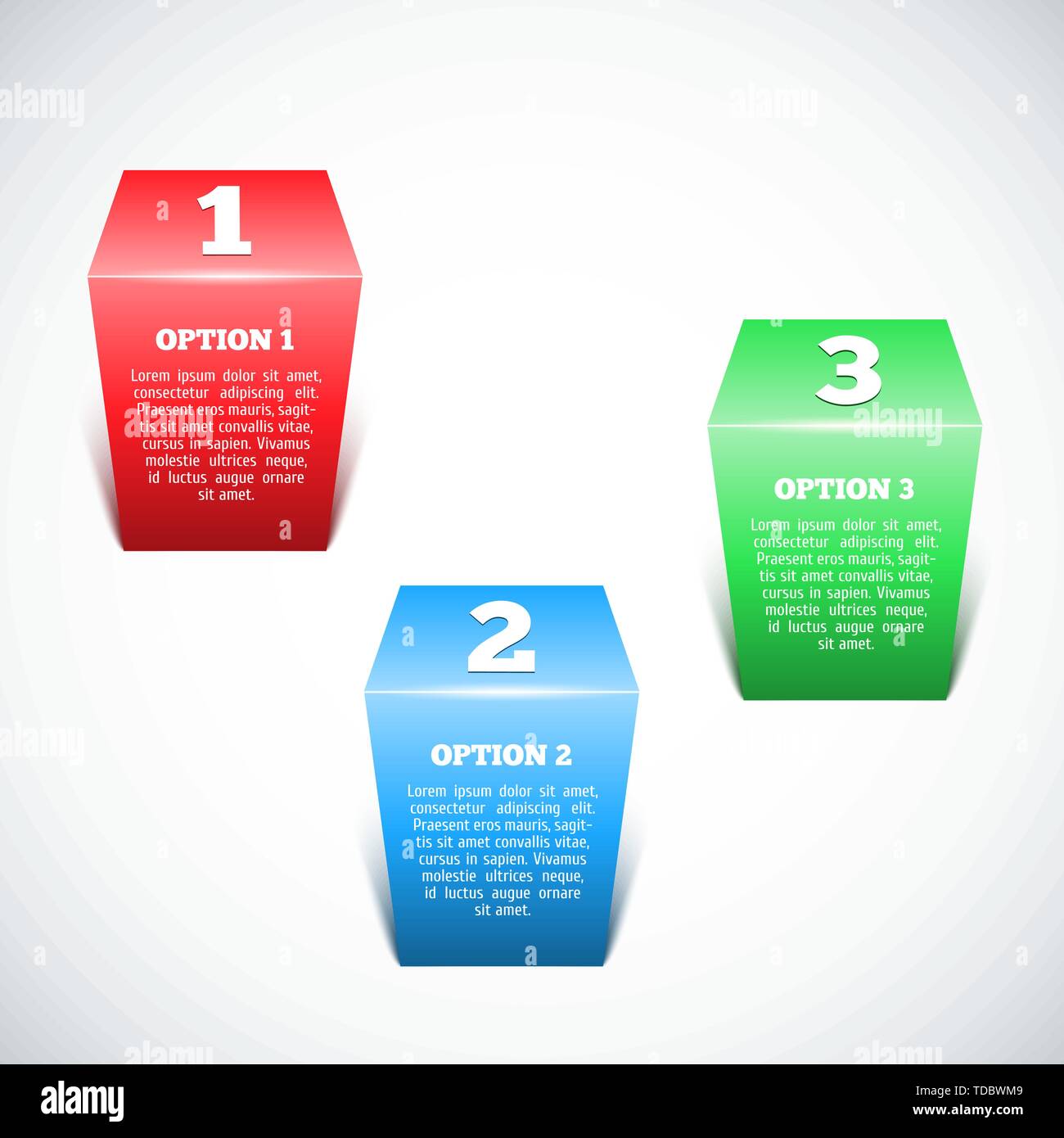 3D numbers background. Vector illustration for your design Stock Vector ...