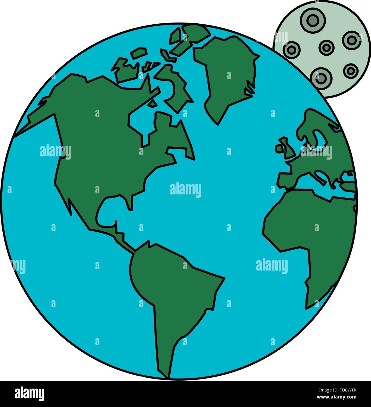 Earth globe nasa space Stock Vector Images - Alamy