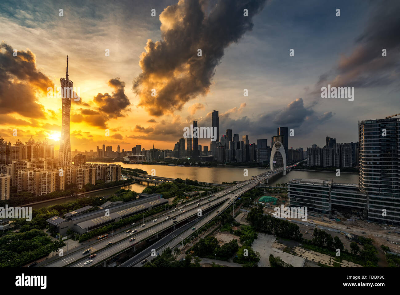 Guangzhou City Scenery Stock Photo - Alamy