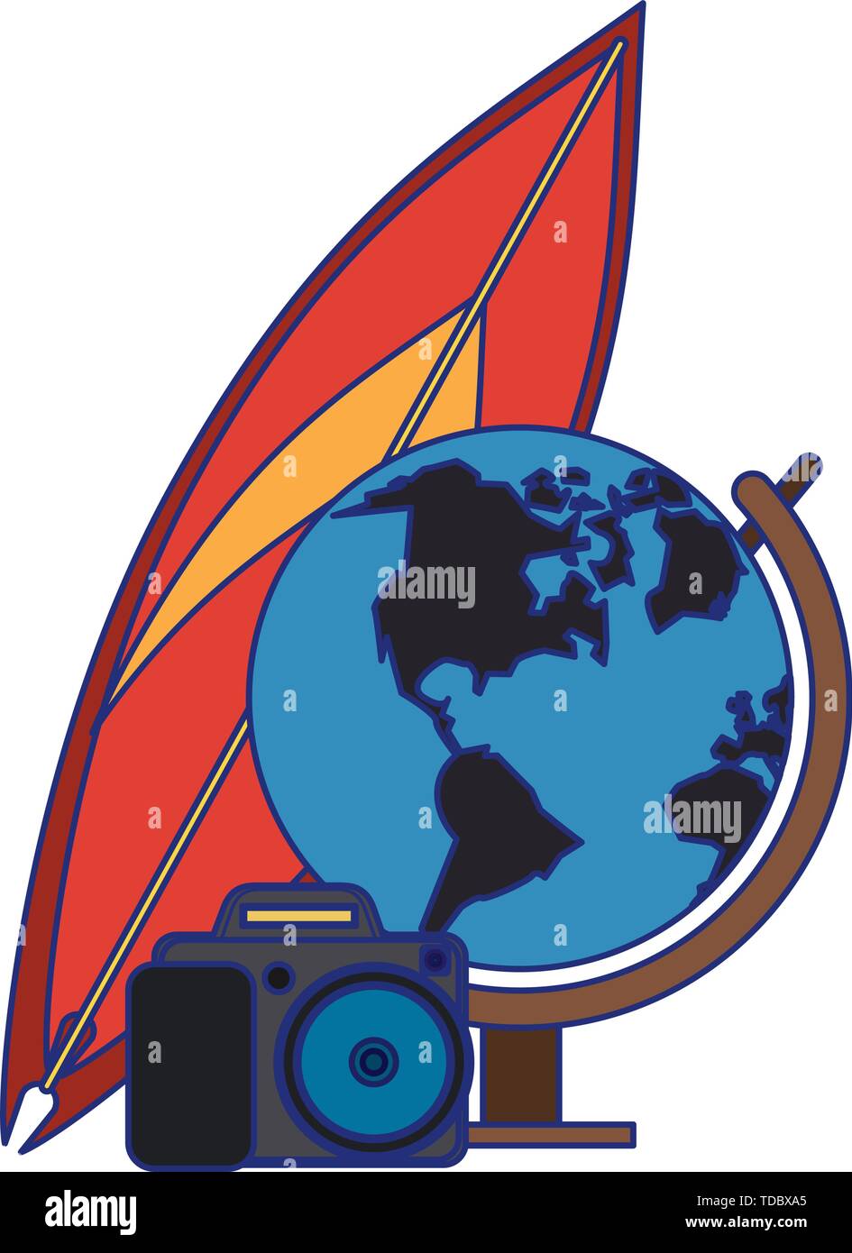 Summer vacations and travel cartoons Stock Vector Image & Art - Alamy