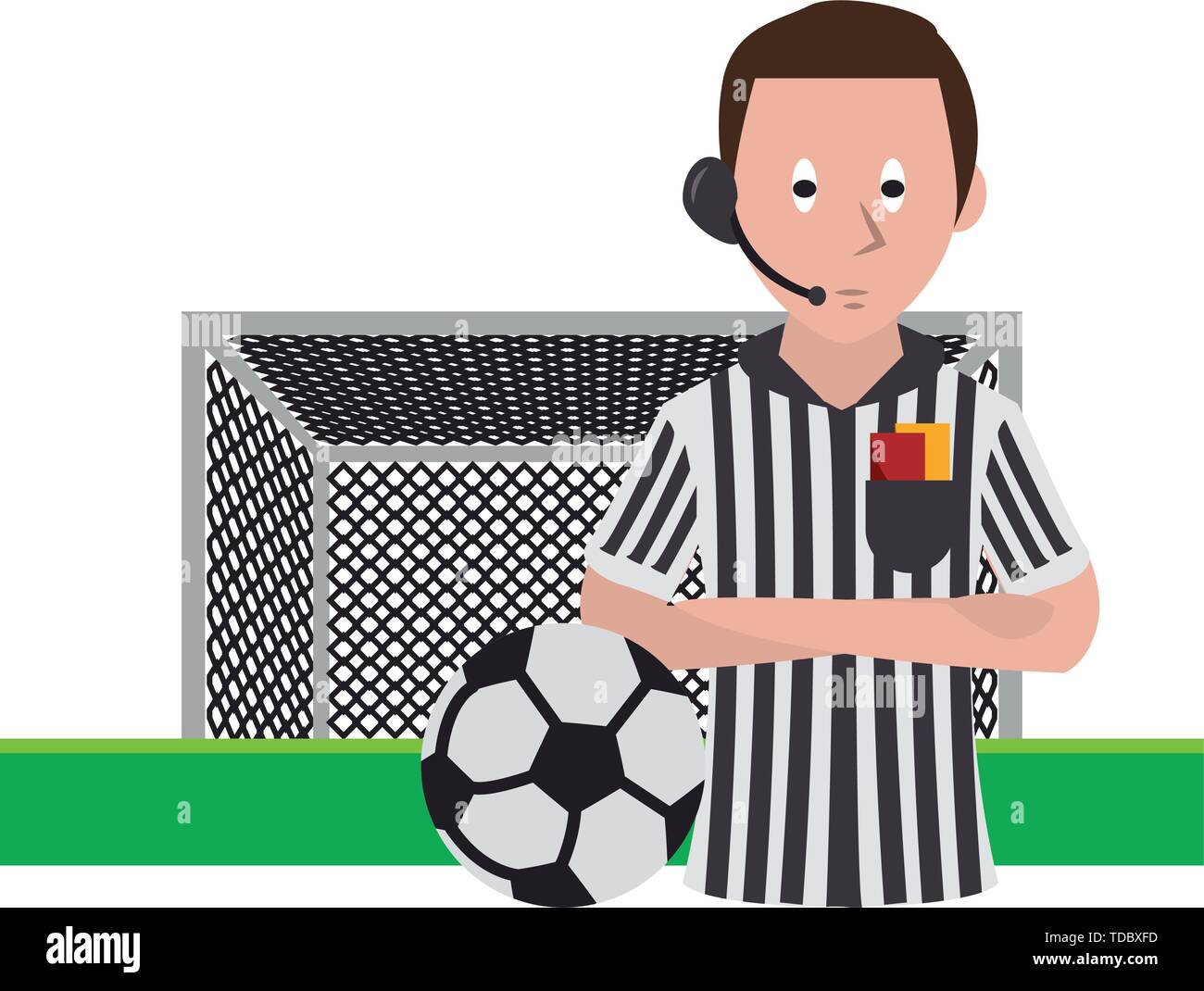 Soccer referee sport cartoons isolated Stock Vector Image & Art - Alamy