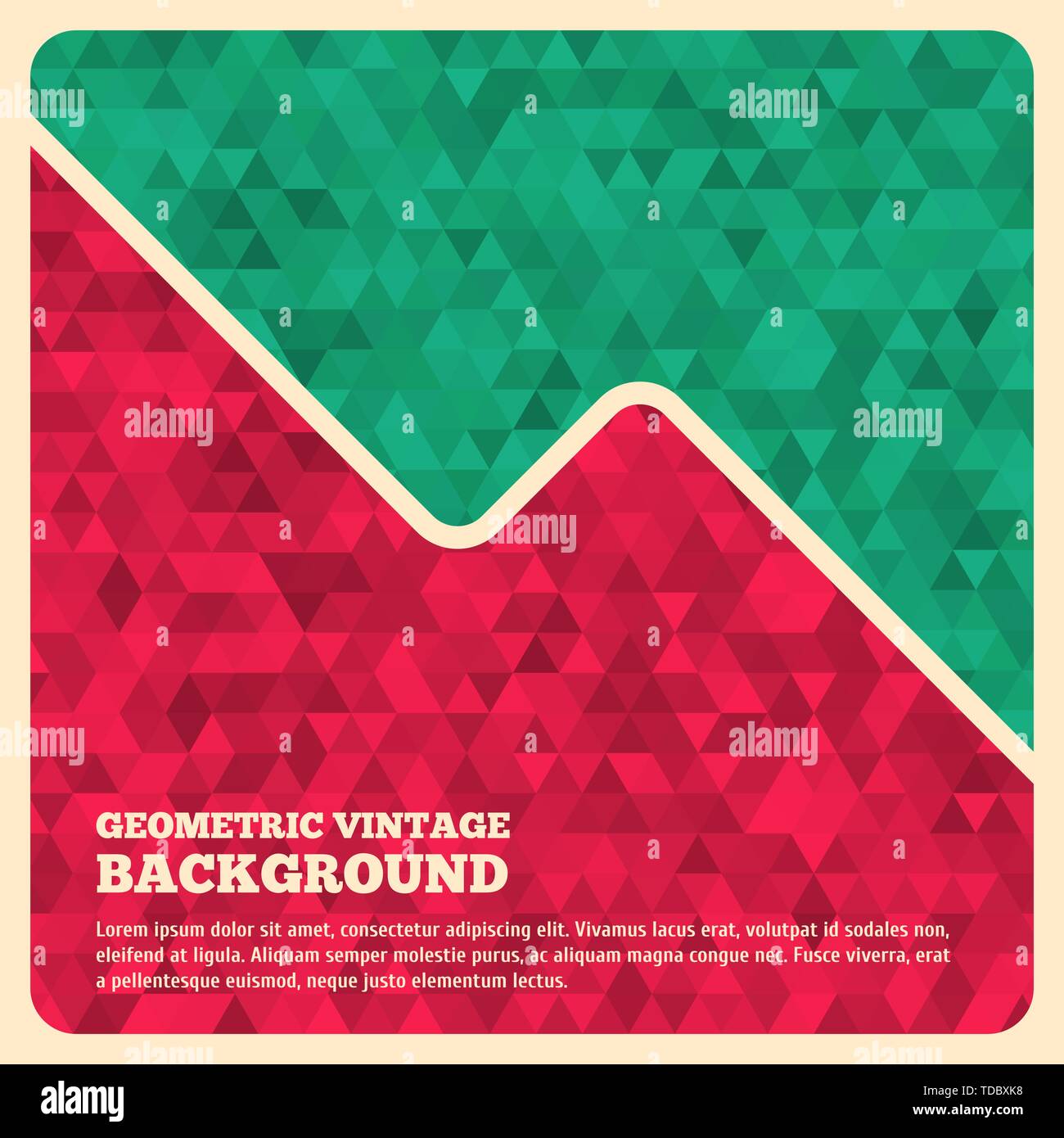 Abstract Retro Geometric Background Stock Vector Image & Art - Alamy