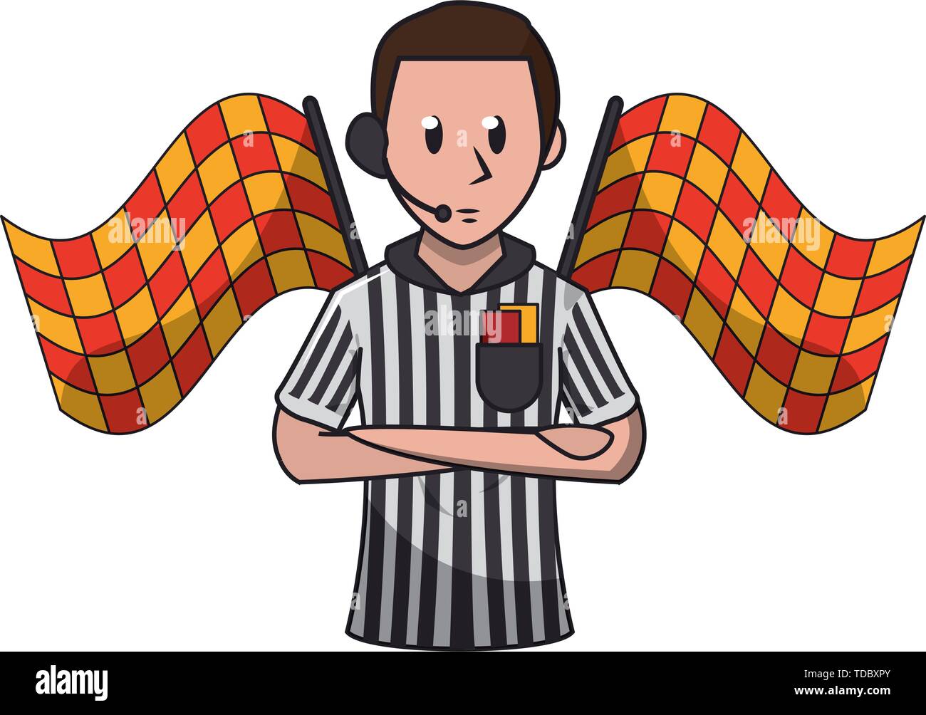 Soccer referee sport cartoons isolated Stock Vector Image & Art - Alamy