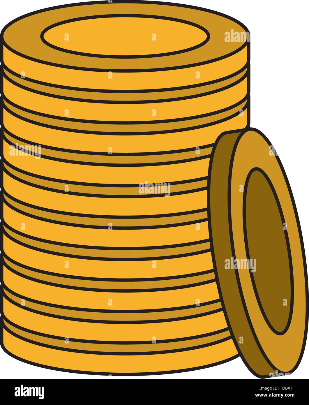 Shiny piled up coins hi-res stock photography and images - Alamy