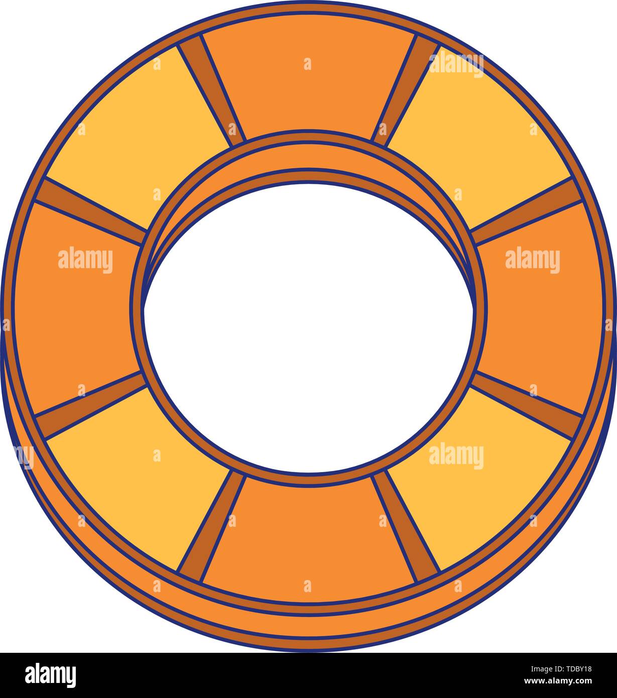 Ring lifesaver float summer isolated symbol Stock Vector Image & Art ...