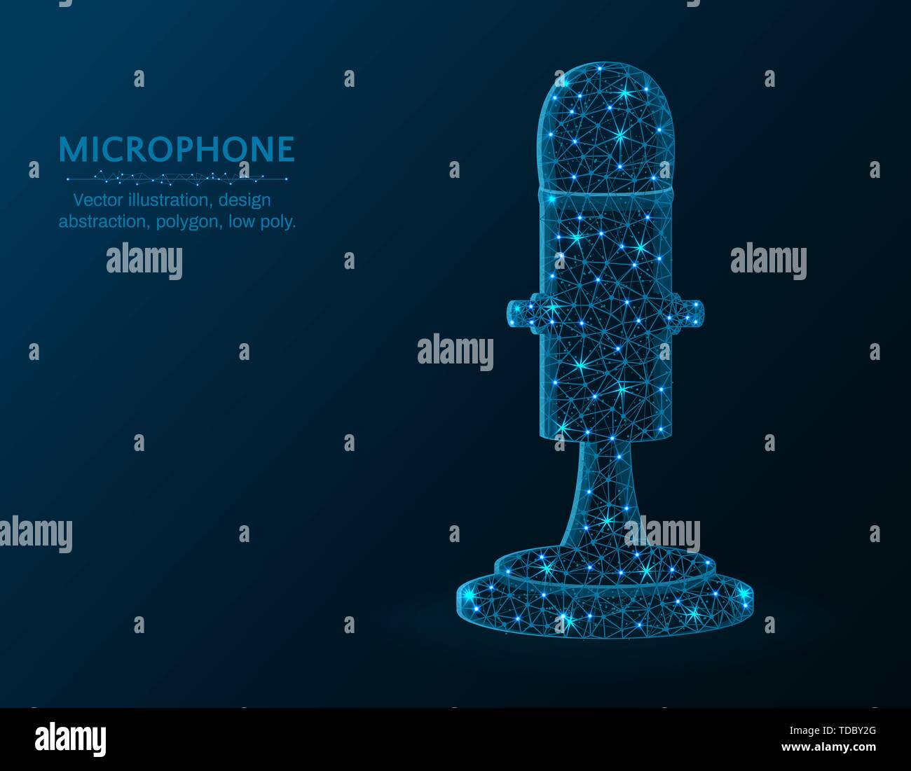 Mic polygon hi-res stock photography and images - Alamy