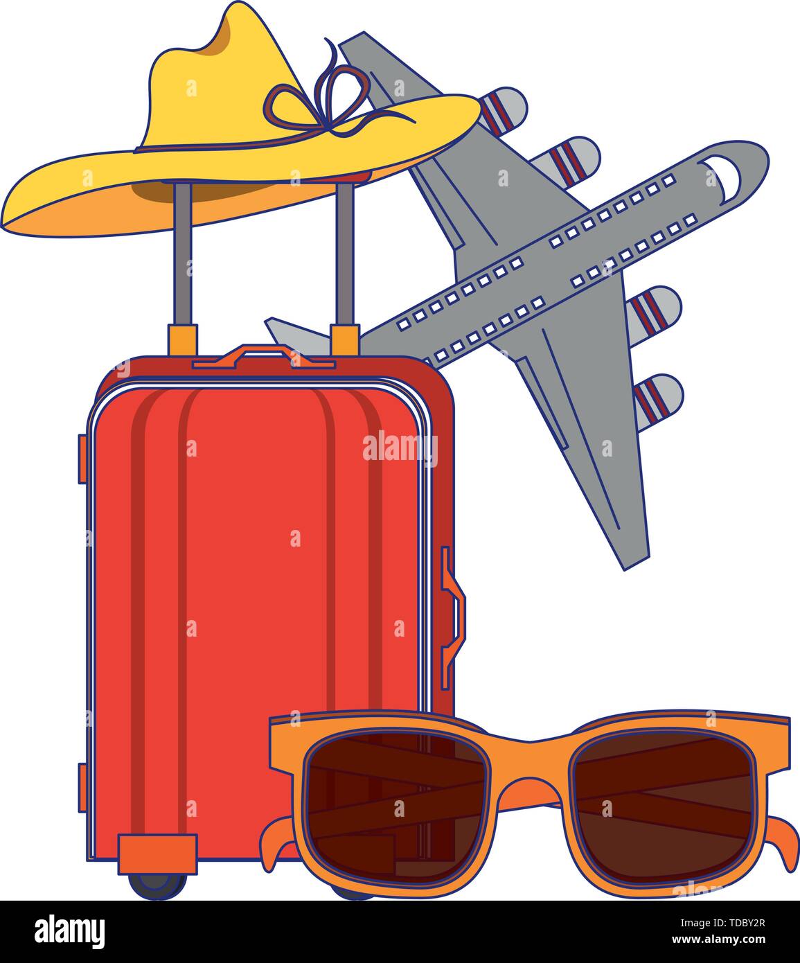 Summer vacations and travel cartoons Stock Vector Image & Art - Alamy