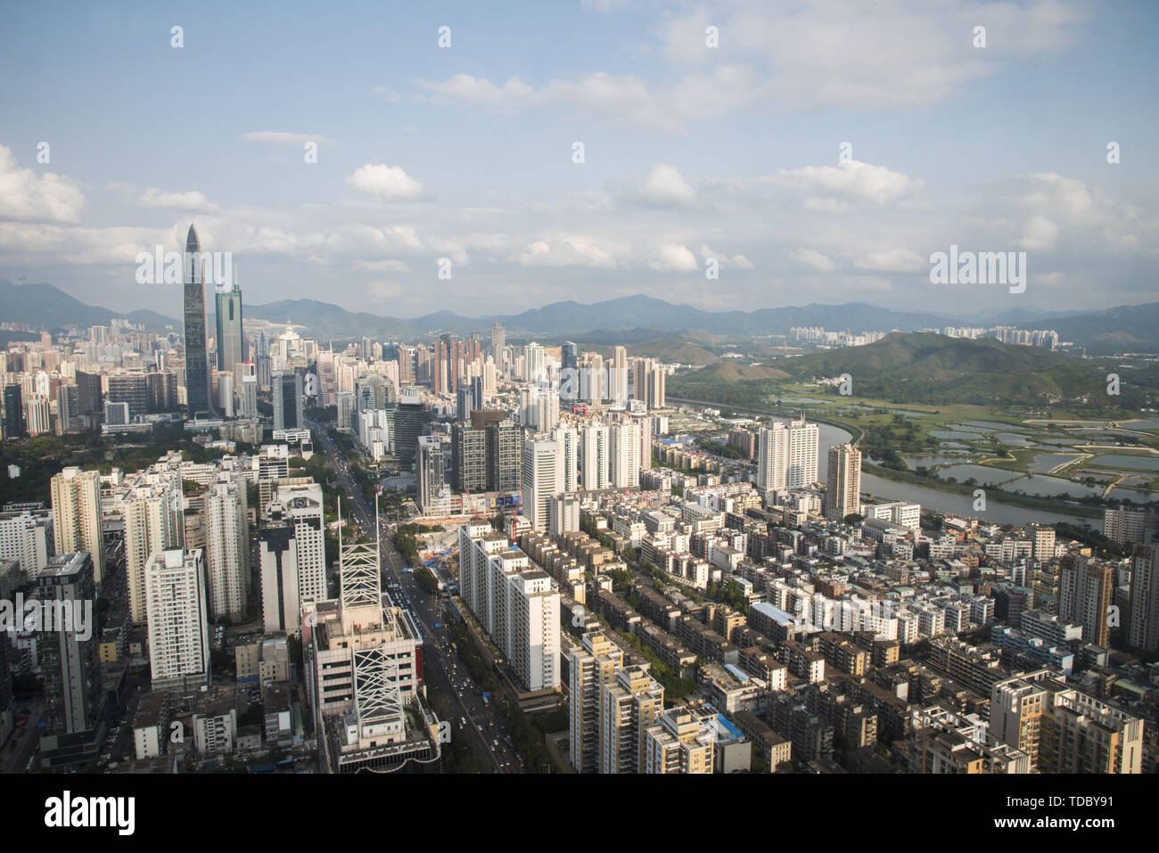 Scenery of urban construction buildings in Shenzhen, China Stock Photo ...