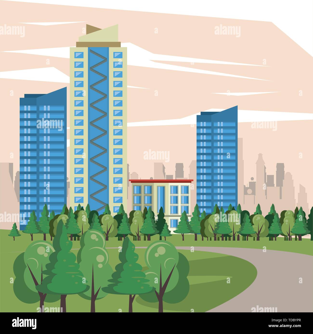 Scenary view Stock Vector Images - Alamy