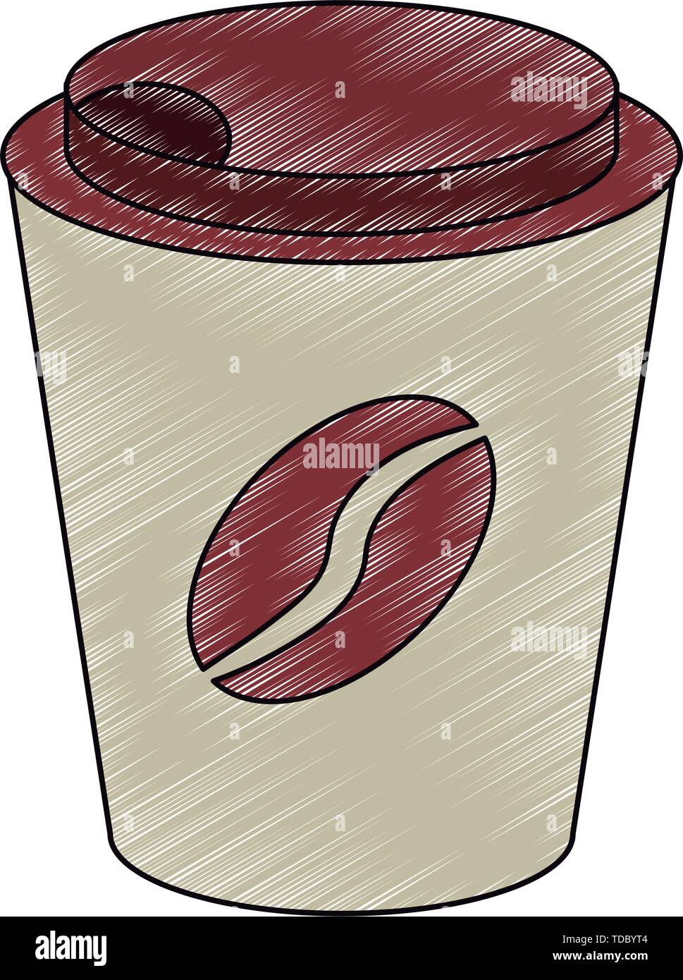 Coffee cup to go scribble Stock Vector Image & Art - Alamy
