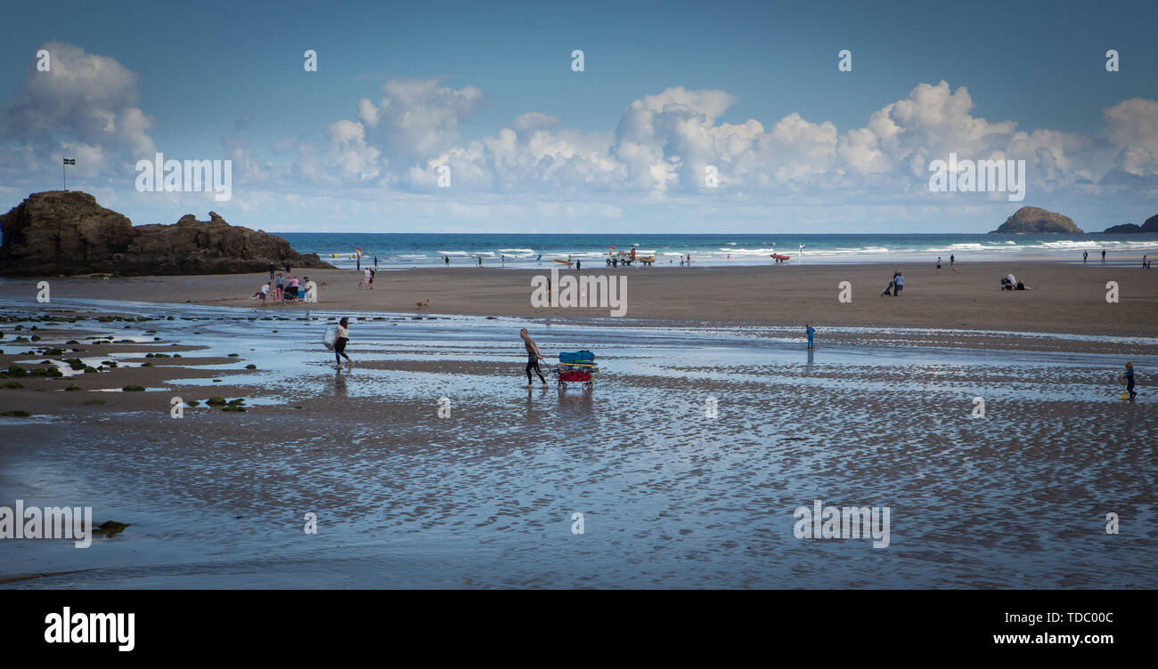 Perran beach hi-res stock photography and images - Alamy