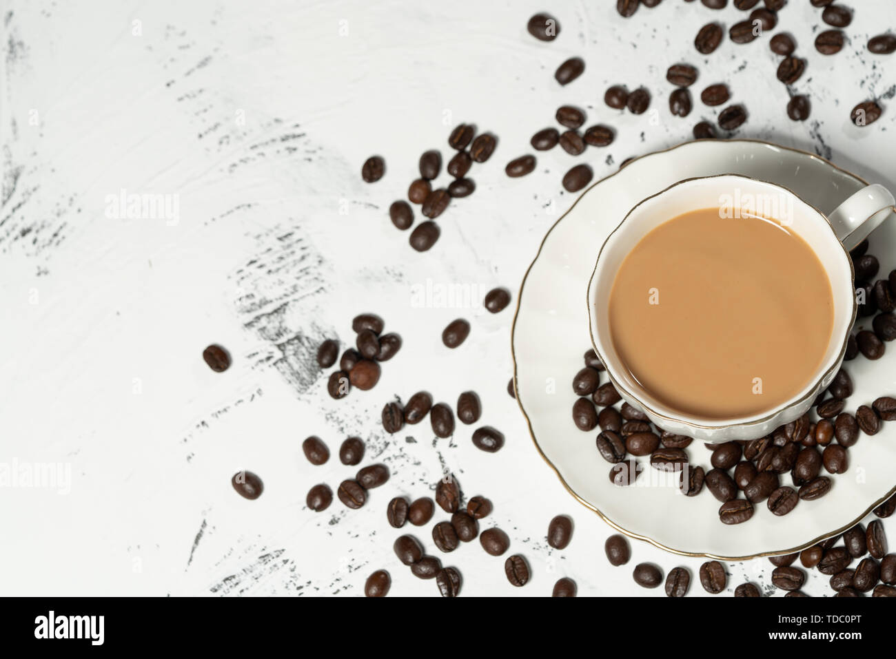 Coffee on a white background Stock Photo - Alamy