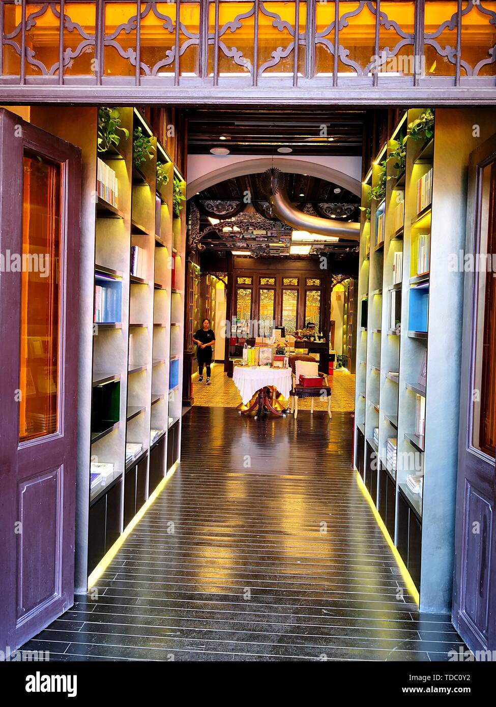 Inside inside the interior doors building parts rooms hi-res stock ...